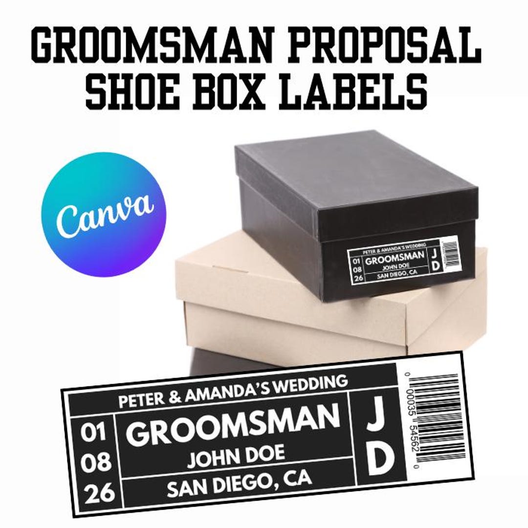 NFL Groomsman Proposal Shoe Box Logo - Etsy