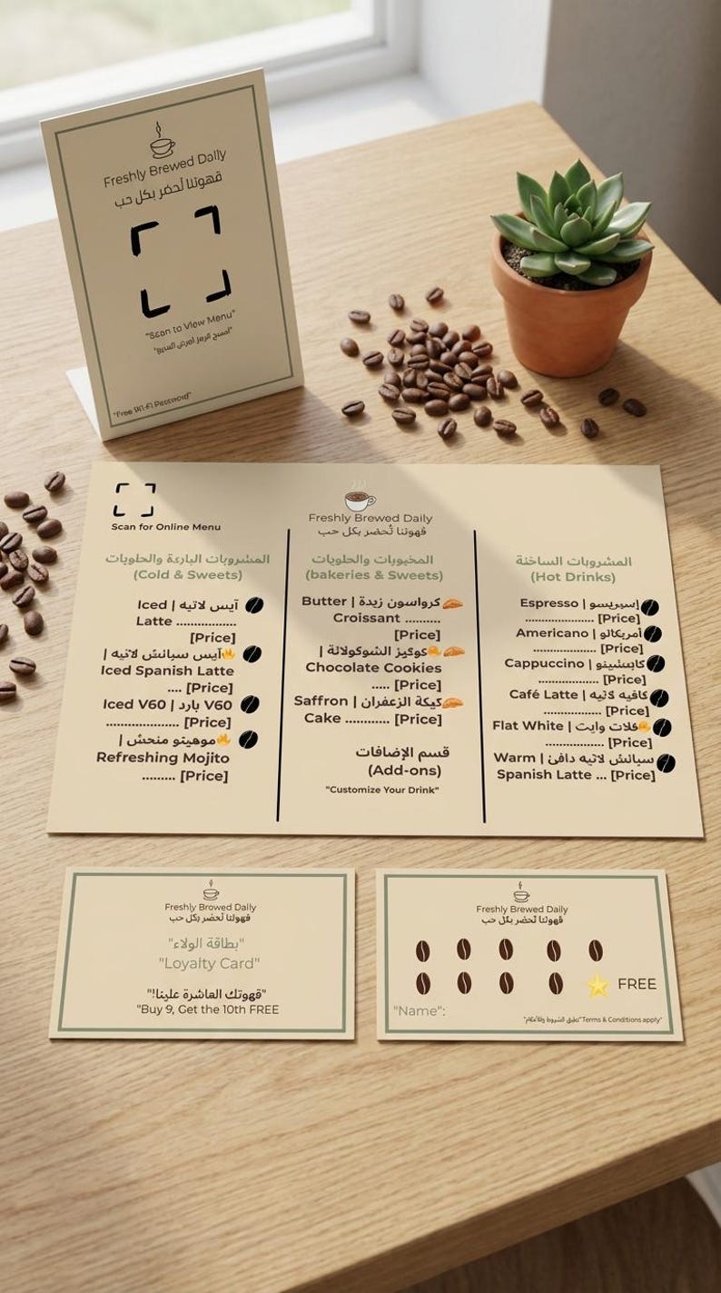 Modern Earthy Restaurant & Cafe Branding Bundle - Editable Canva ...