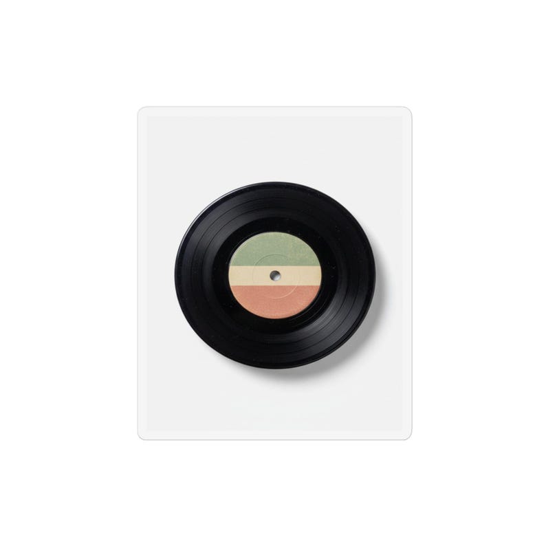 Retro Vinyl Record Magnet | Custom Shape Magnets, Music Decor - Etsy