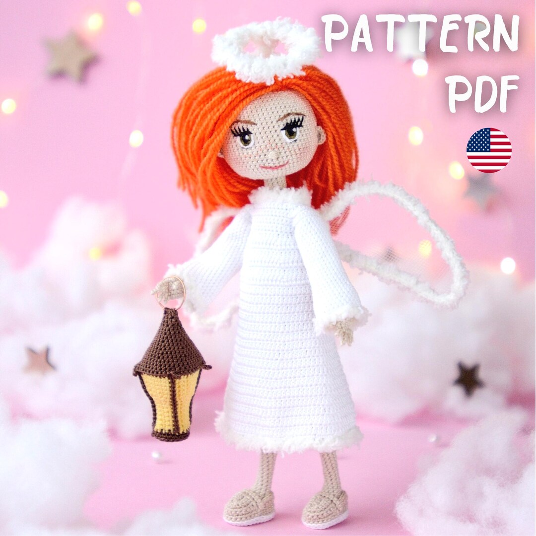 Crochet Angel Costume Pattern, Angel Costume for Doll, English Pdf ...