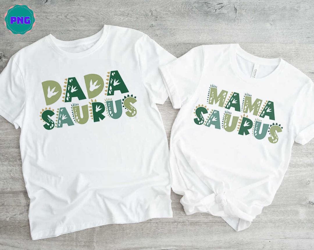 Mamasaurus/dadasaurus Png, Matching Family Dinosaur Birthday Png, Kids ...