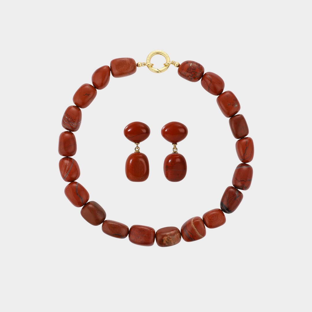 Ignite Red Jasper Set - 50cm - Etsy