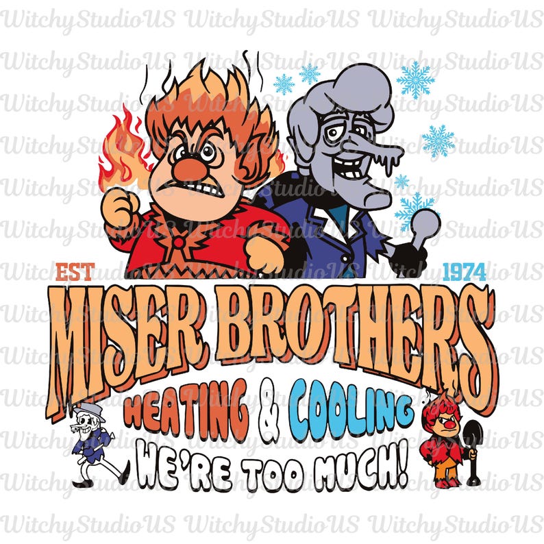 Miser Brothers Png, Miser Brothers Chistmas Matching Png, Snow Miser ...