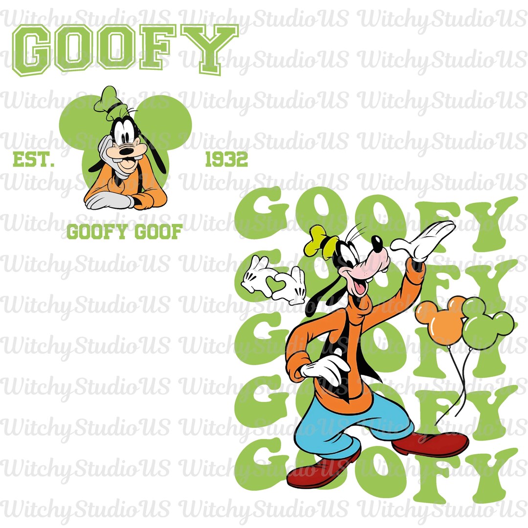 Disney Goofy Two-side Png, Goofy Png, Mickey and Friends Png, Family ...