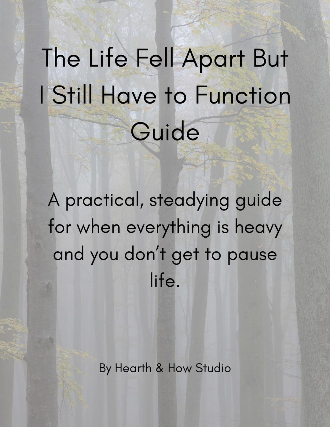The Life Fell Apart but I Still Have to Function Guide - Etsy