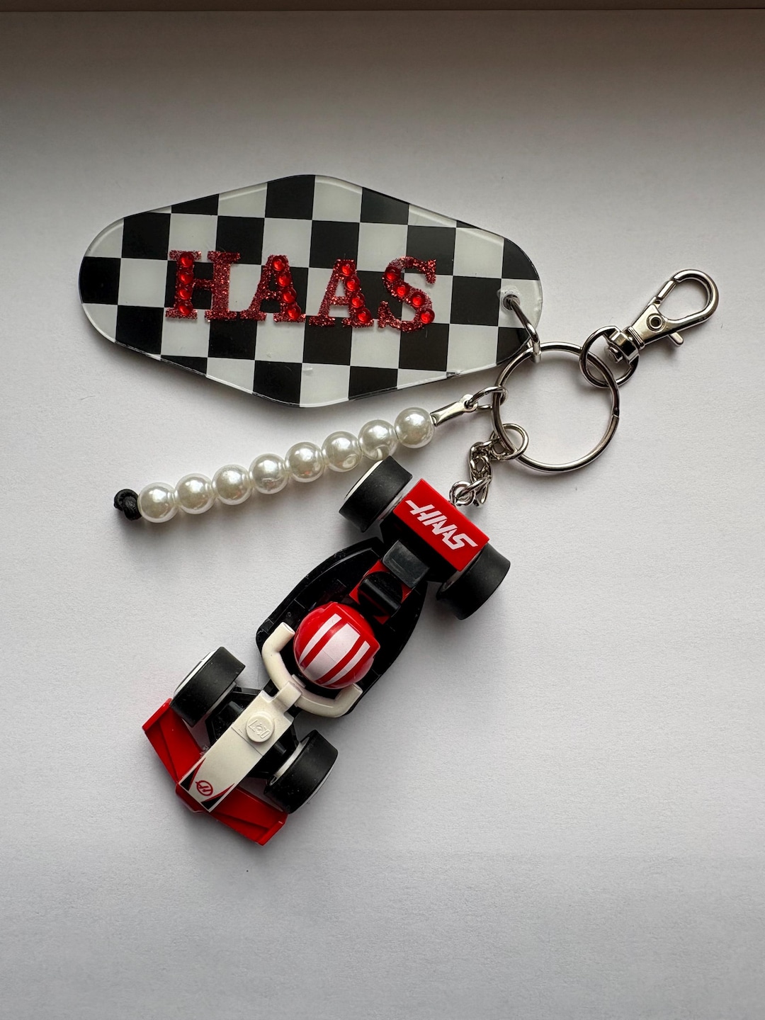 Mini F1 Car LEGO Keychain - Etsy
