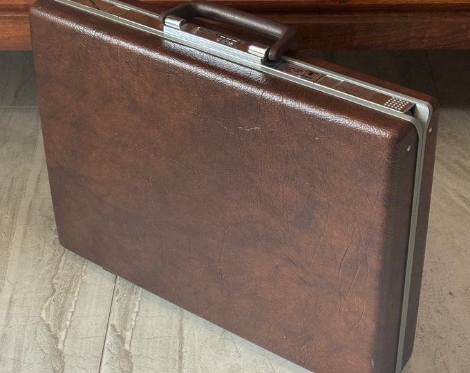 Handsome Vintage Samsonite Classic 100 Brown Attache / Briefcase - Etsy