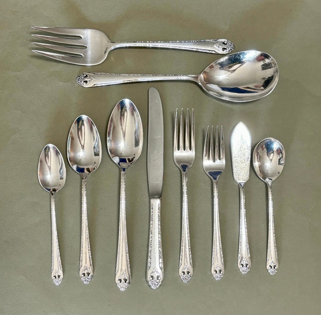 Vintage Lovely Lady Silver Plate Flatware Replacement Pieces by Holmes ...