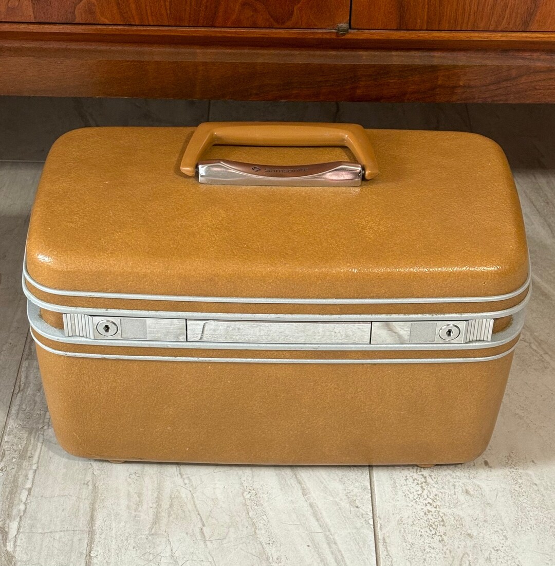 Sweet Vintage Samsonite Silhouette Gold Train Case Travel Bag - Etsy