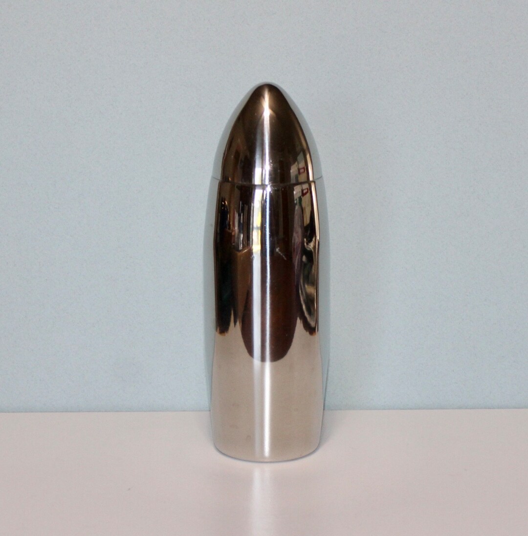 Vintage Stainless Bullet Shaped Cocktail Shaker / Martini - Etsy