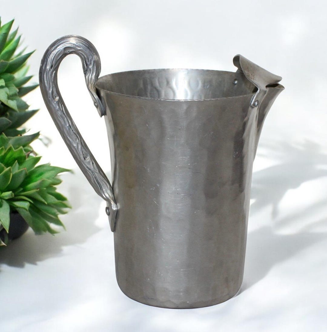 Lovely Vintage Hammered Aluminum Pitcher by Everlast Metals - Etsy