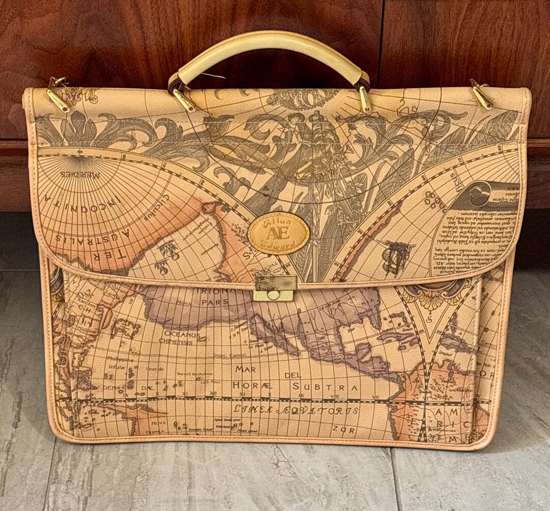 Vintage Allan Edward Attache / Portfolio / Computer Bag - Etsy