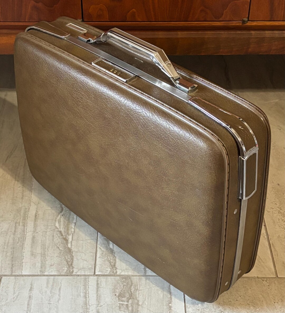 Handsome Vintage American Tourister Brown Briefcase Hard Case - Etsy