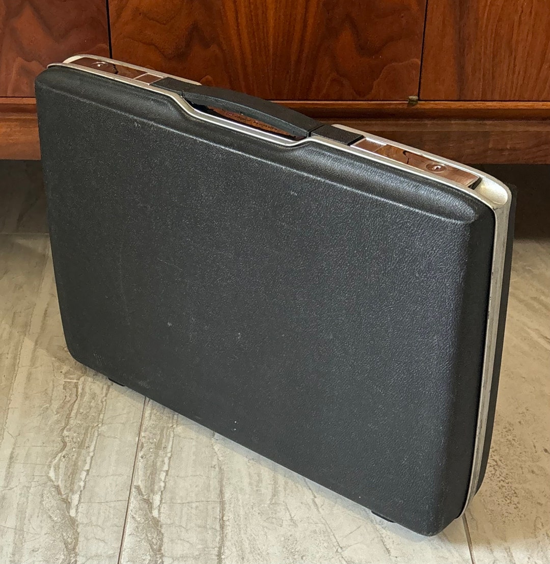 Handsome Vintage Samsonite Royal Traveler Charcoal Attache / Briefcase ...