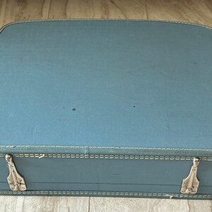 Vintage Blue Monarch Weekender Suitcase, Hard Case - Etsy