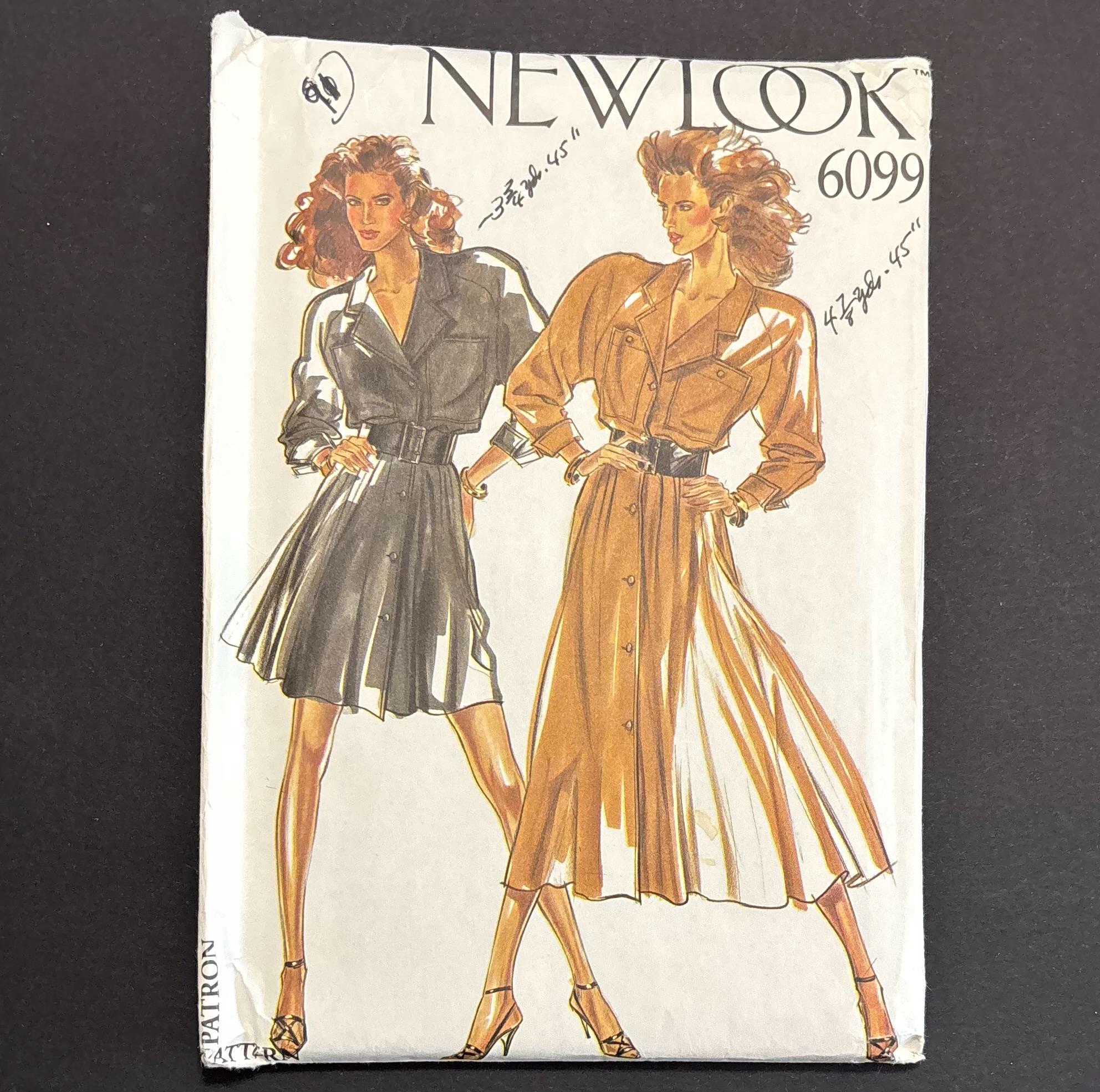 Vintage New Look Misses Dress Pattern 6099 Misses Sizes 8 Through 18 ...