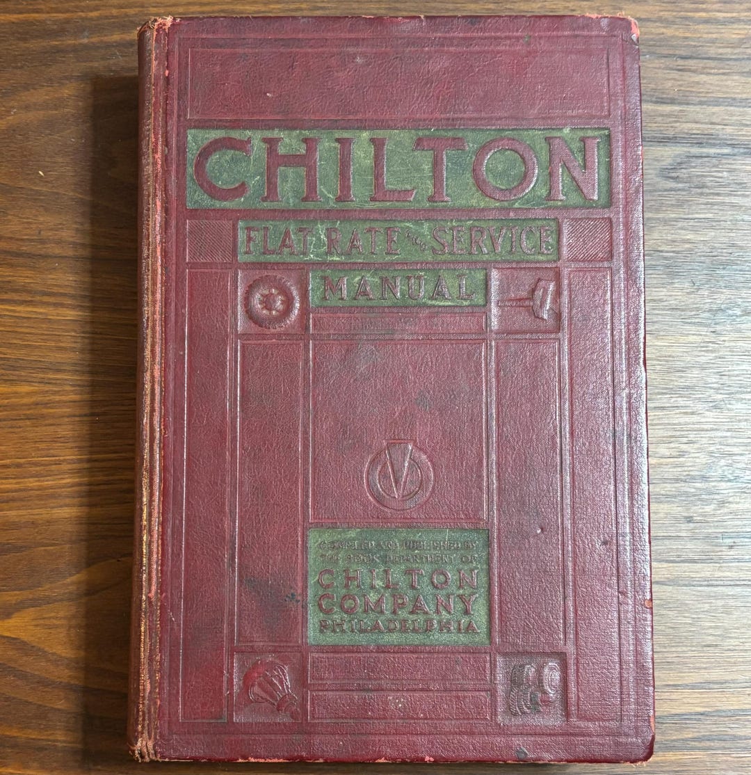 Vintage Chilton Flat Rate Service Manual: 1933-40 Parts & Price List - Etsy