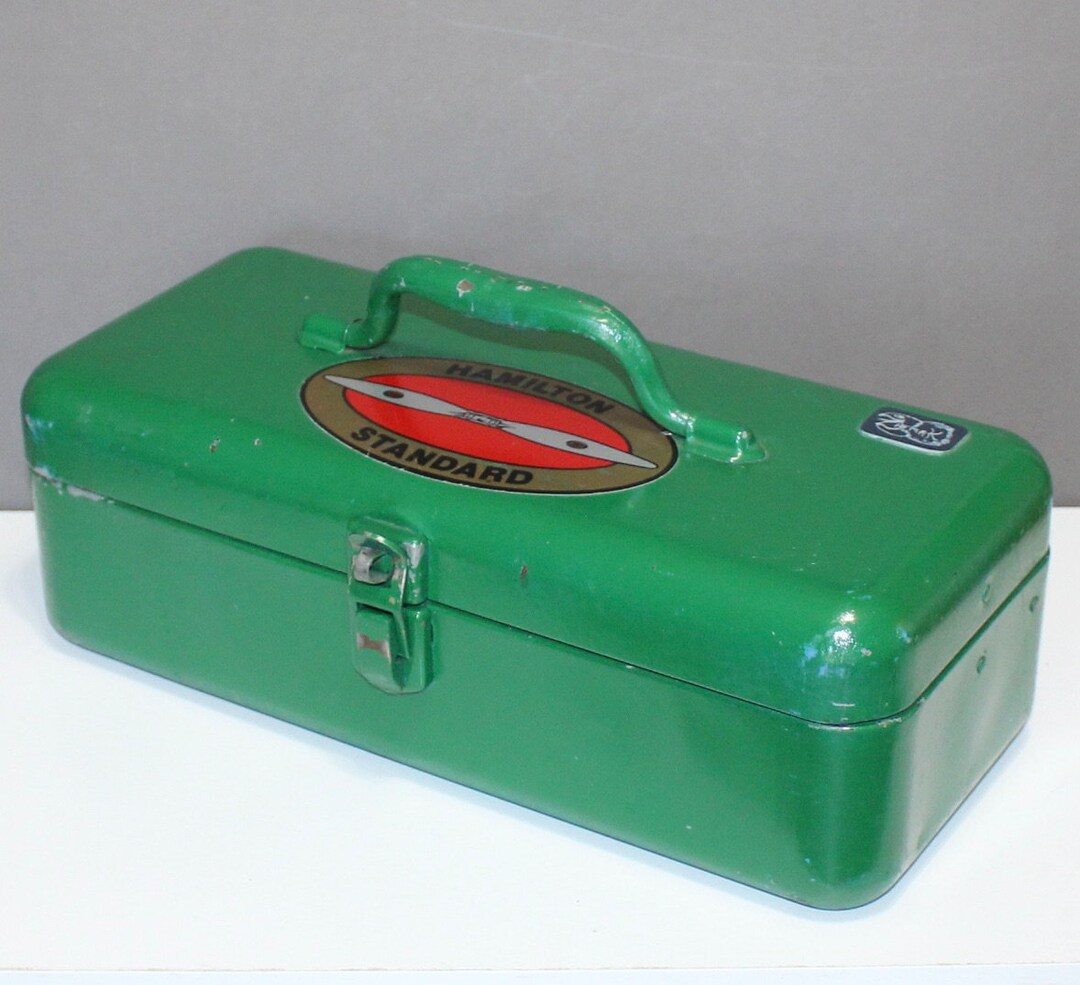 Vintage Heavy Duty Green Metal Toolbox - Etsy