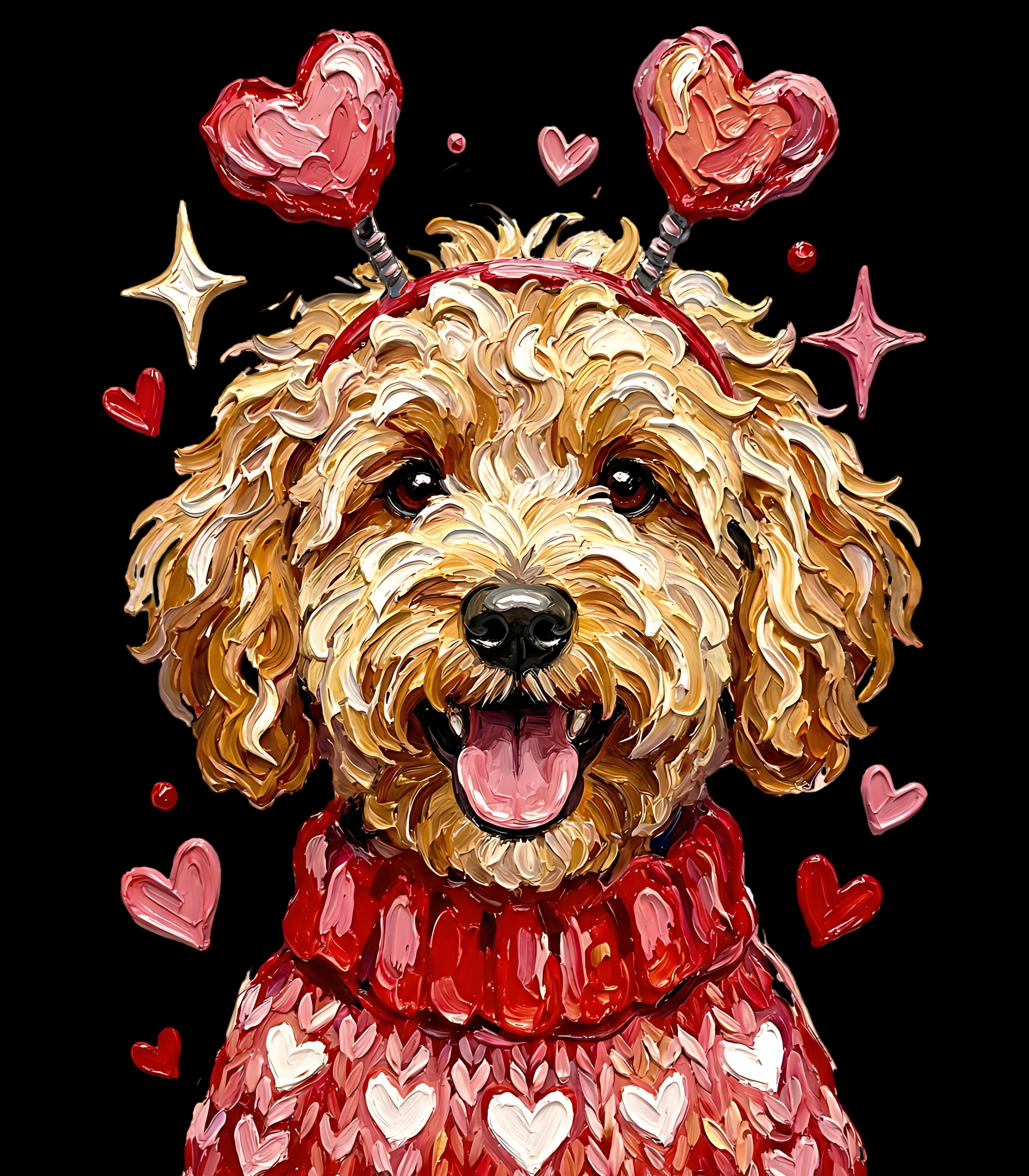 Heart Poodle PNG, Valentine Dog Sublimation (digital Download) - Etsy