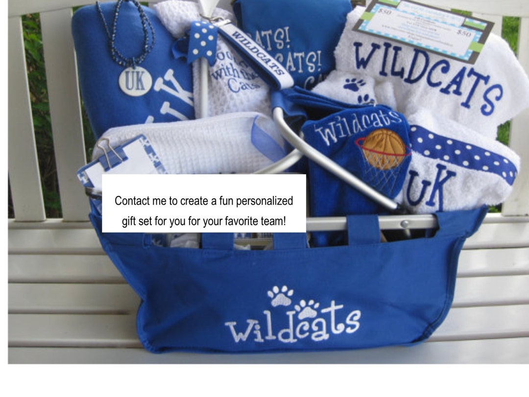 College Themed Fan Basket Wedding Gift Basket Birthday Gift - Etsy