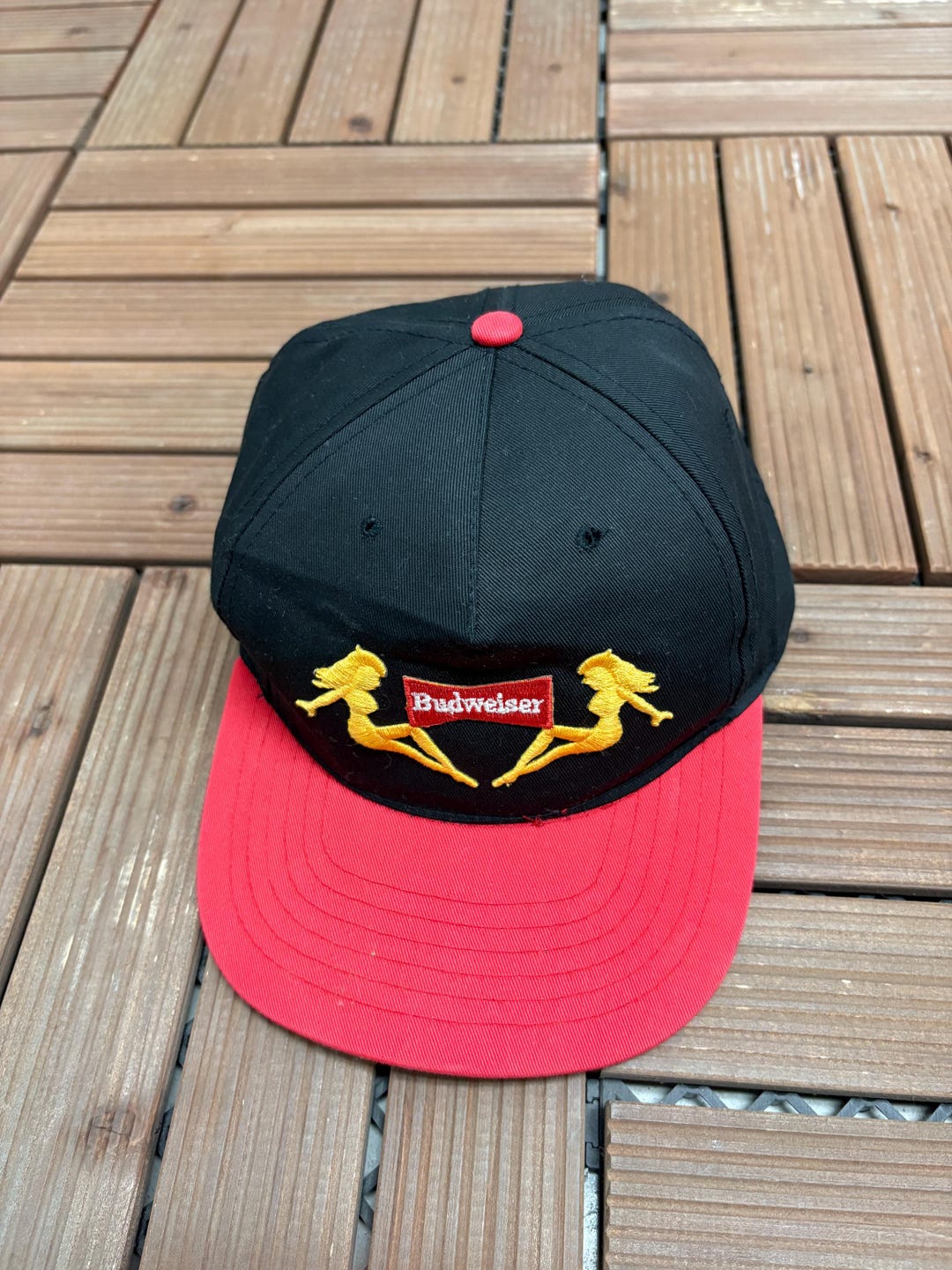 Budweiser Embroidered Vintage 90s Black Snap Back Hat Cap - Etsy
