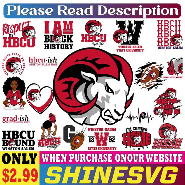 Winston Salem State Svg - Etsy