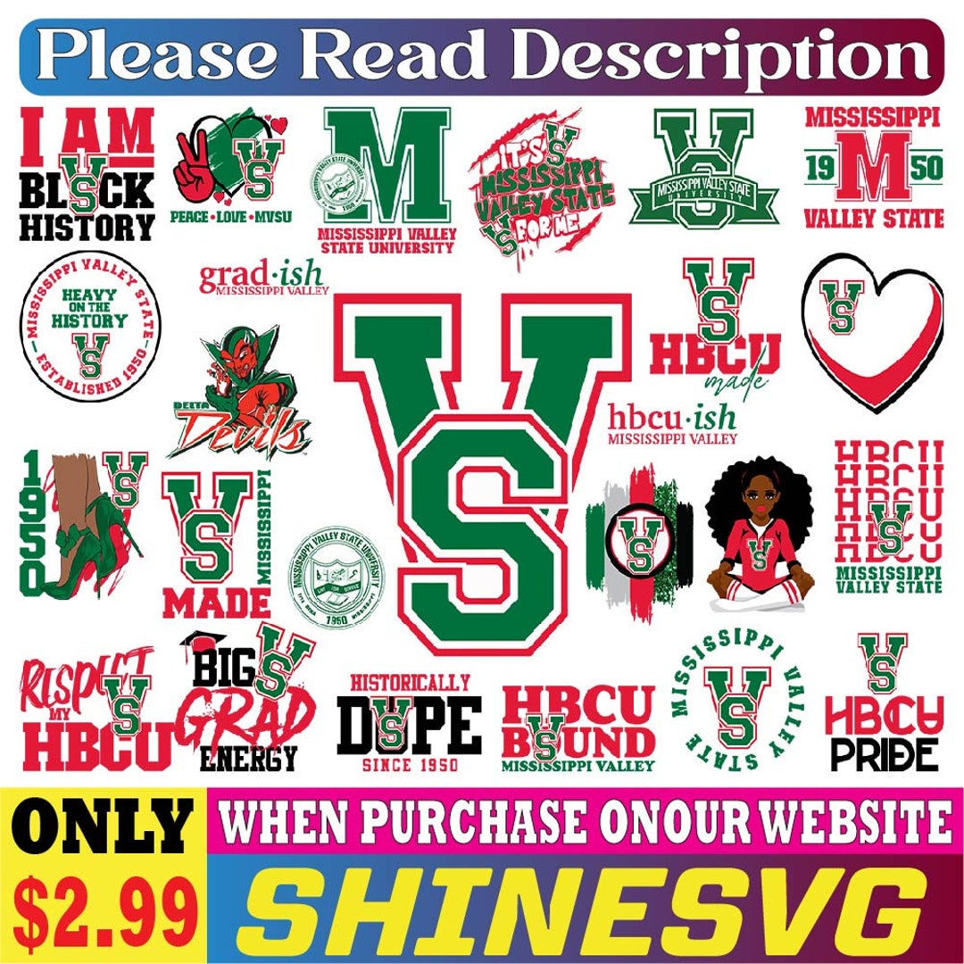 Bundle 25 Files Mississippi Valley State Football Team Svg - Etsy