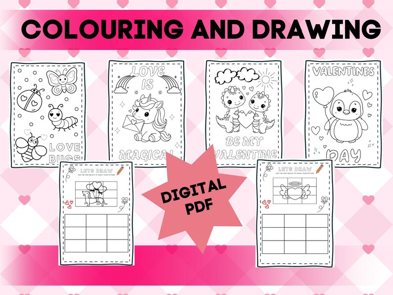 Valentine’s Day Activity Pack for Kids – Games, Coloring & Crafts - Etsy