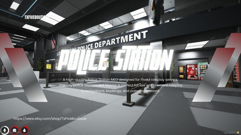 Fivem MLO Police Station | City Police Department Interior for Roleplay ...