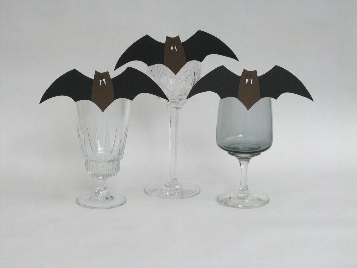 Halloween Bat Decoration Clip Party Favor Place Card Table - Etsy Denmark