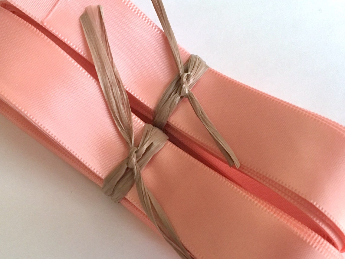 Satin Blush Pink Ribbon 7/8 Wide at 20 Yards - Etsy