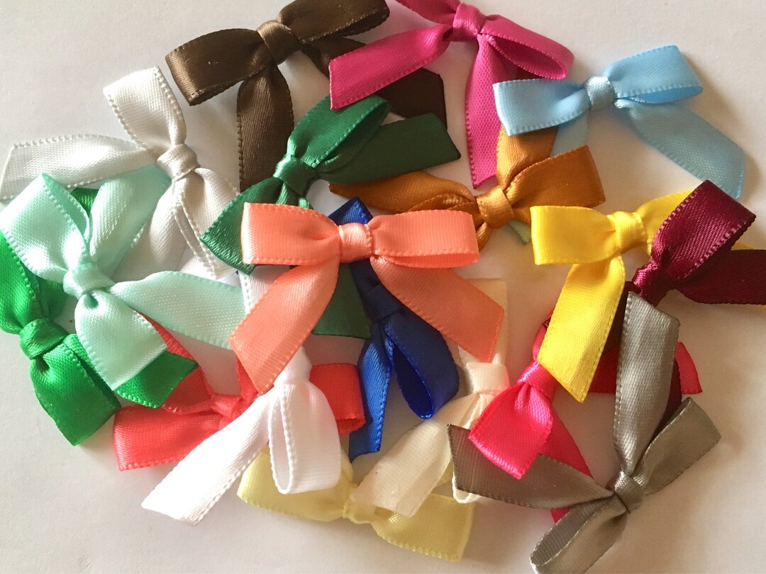 Mini 1.5" Handmade Bows - Choose Your Color and Amount - Etsy