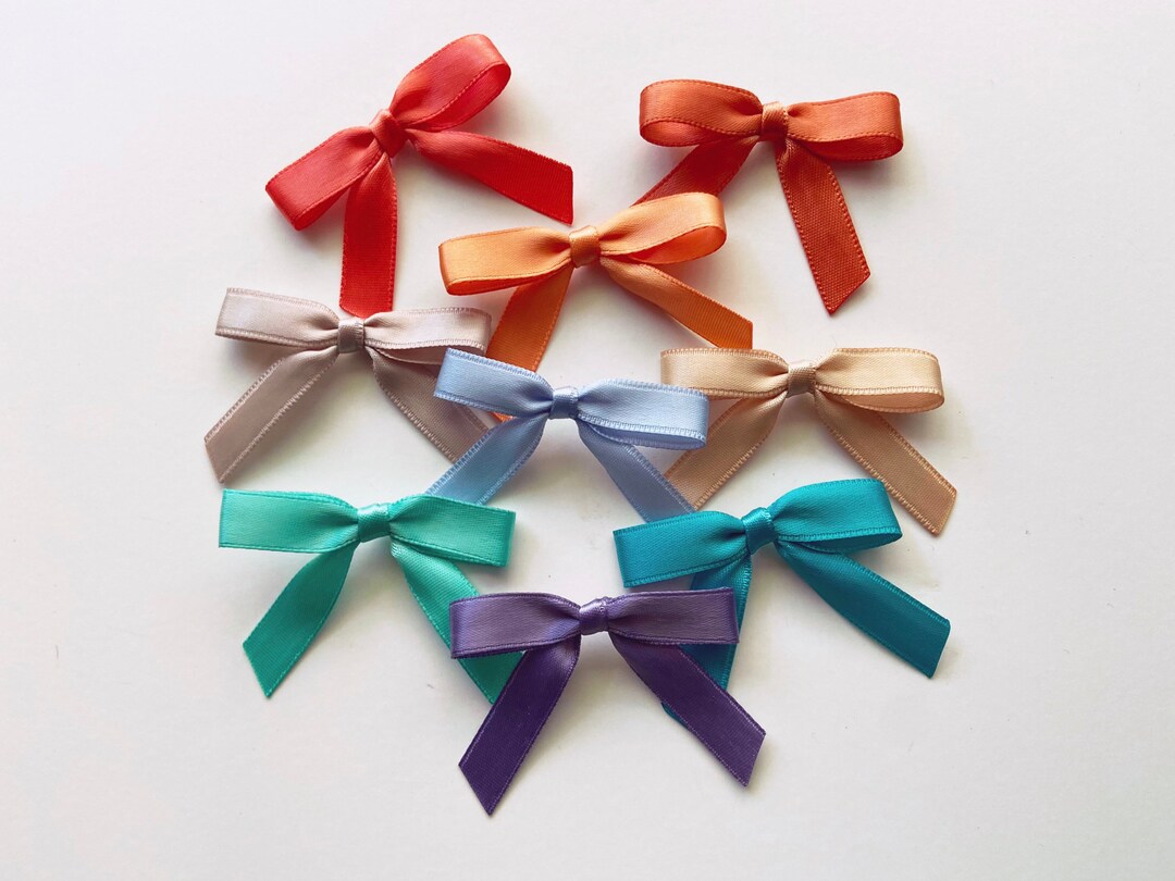 12/24/48 Mini 1.5" Handmade Bows - Double-face Satin - Etsy