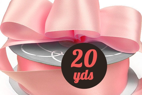 Satin Blush Pink Ribbon 7/8 Wide at 20 Yards - Etsy