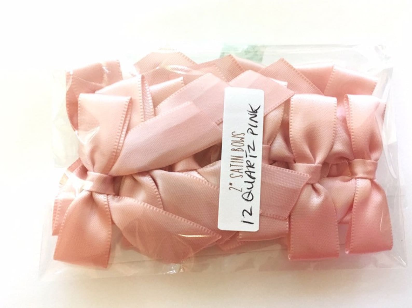 2 LIGHT PINK Shades Small 12/24/48 Handmade Bows - Etsy