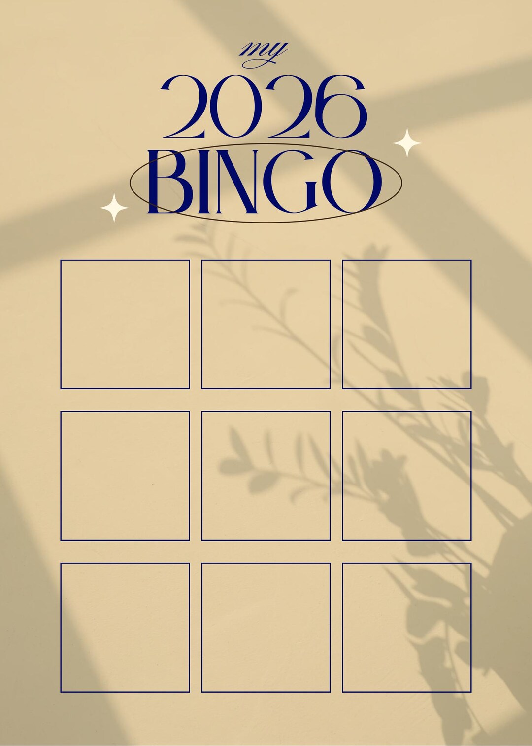 Aesthetic Printable 2026 Bingo Card. - Etsy UK