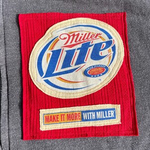 Reimagined Miller Lite Upcycled Zip up Polo RL Hoodie - Etsy