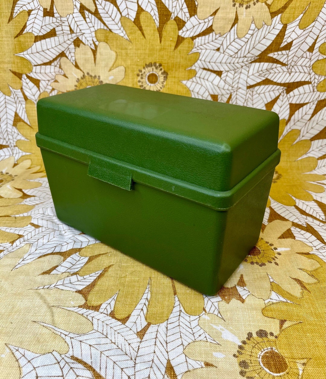Vintage 1966 Sterling Plastics Green Card Storage Organizer - Etsy