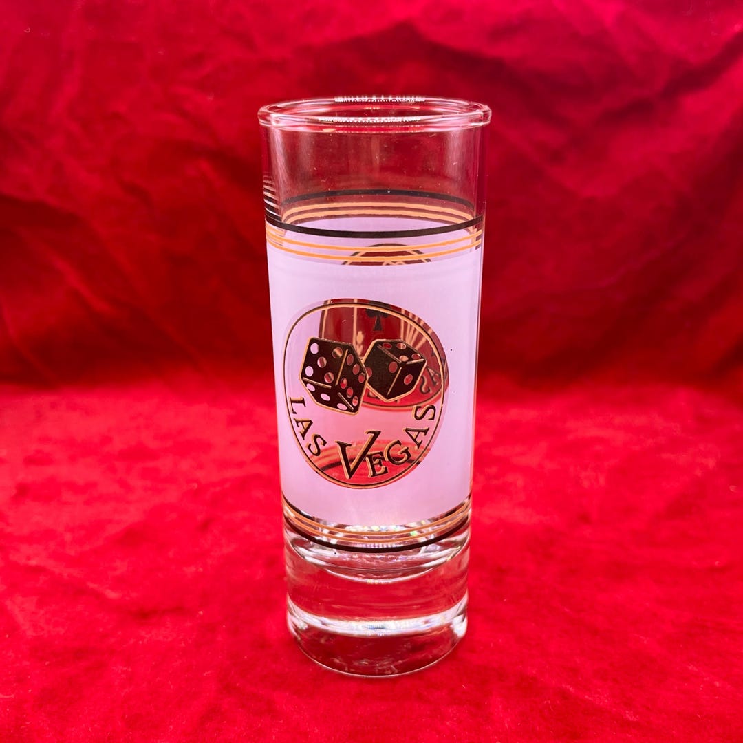 Vintage Las Vegas Spade & Dice Shot Glass - Etsy