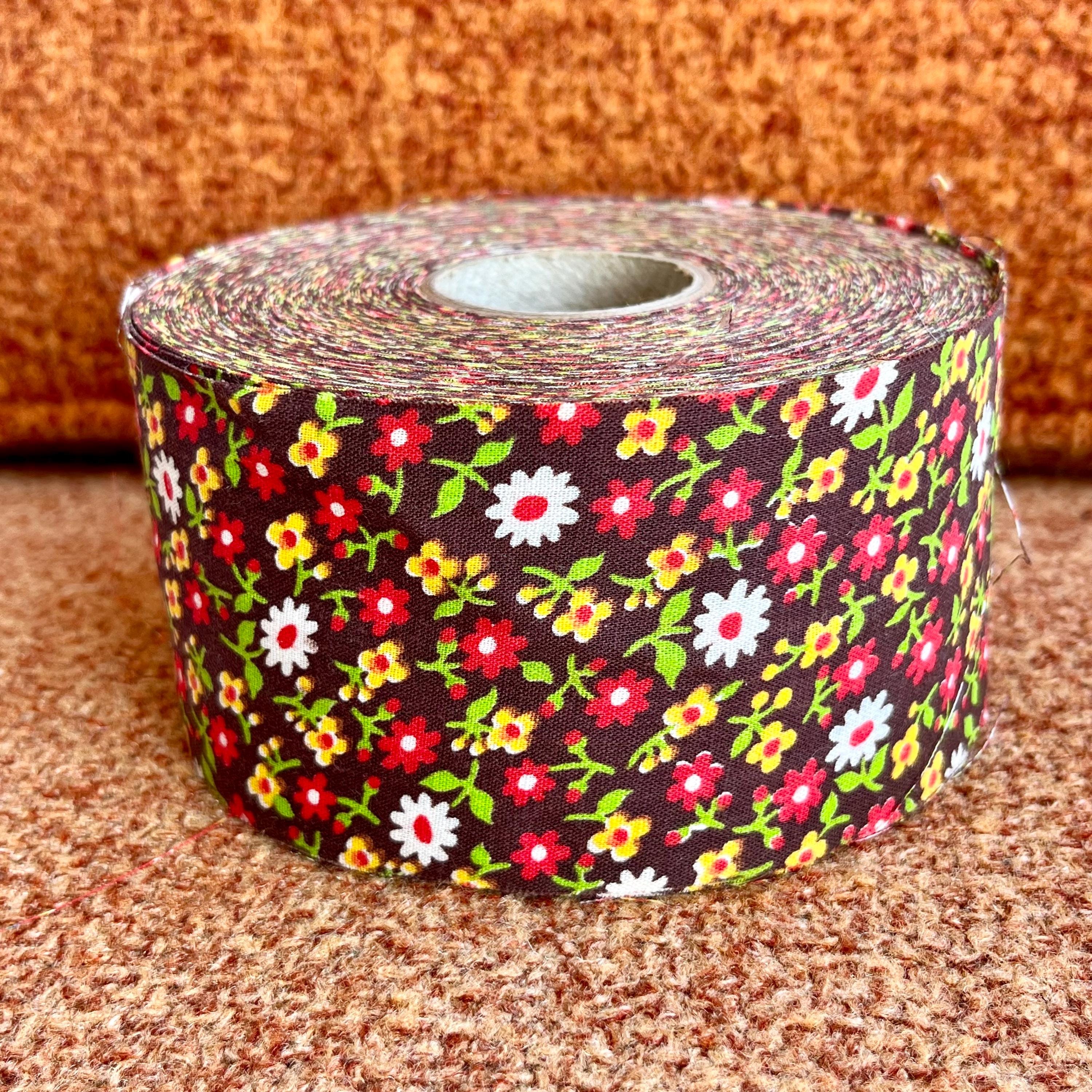 Vintage Tiny Floral Print Calico Trim With Raw Edge - Sold Individually ...