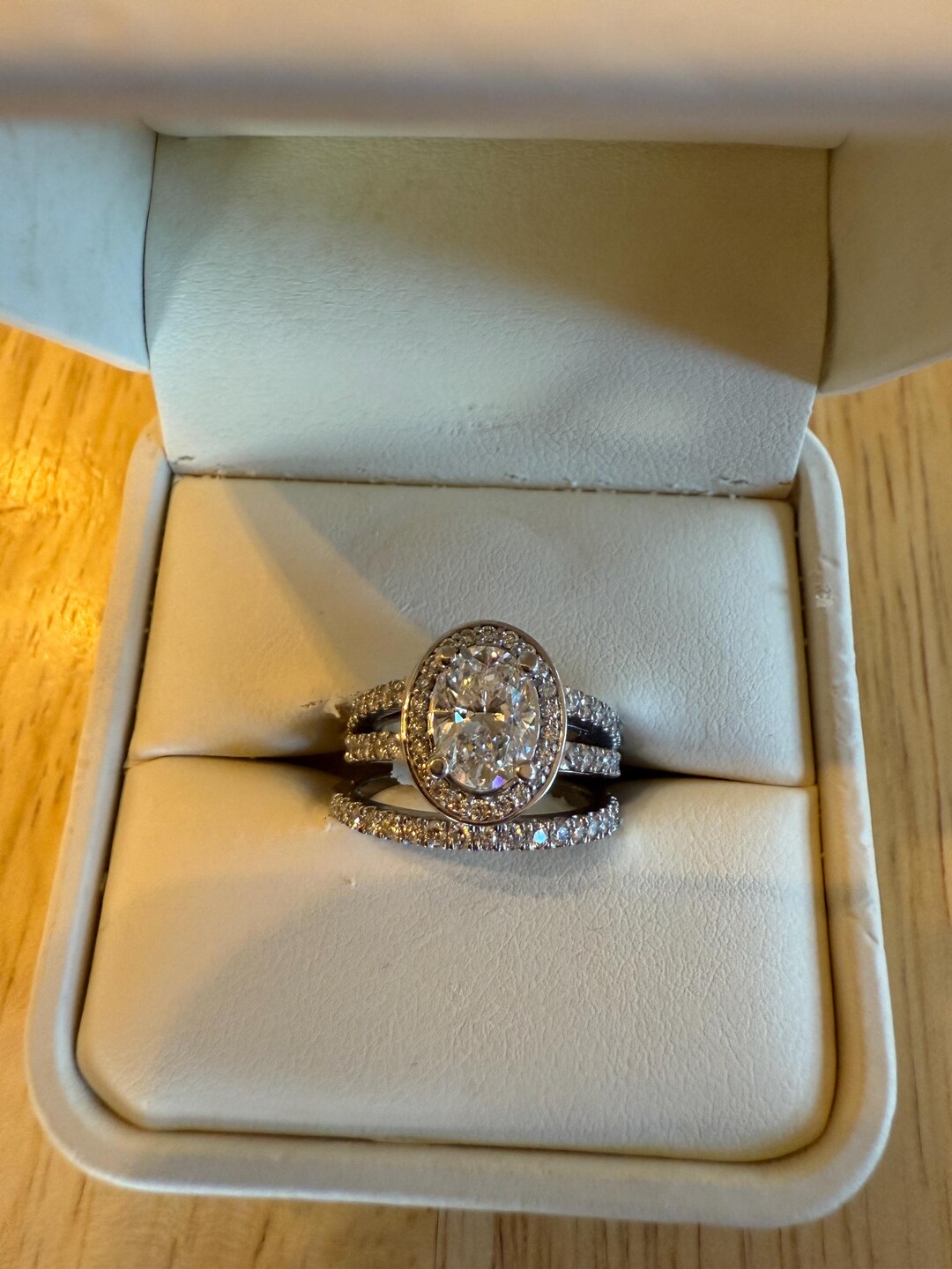 1.2 Carat Diamond Engagement Ring and Diamond Wedding Band - Etsy