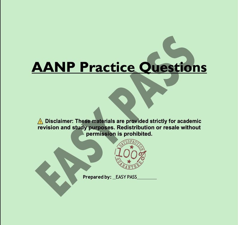 AANP Practice Questions - Etsy