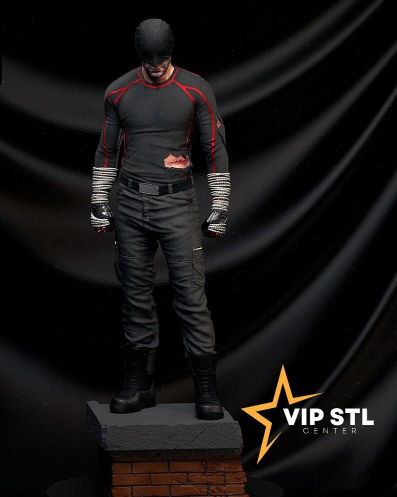 Superhero Daredevil - 3D Printable STL File - Instant Download - Fast ...