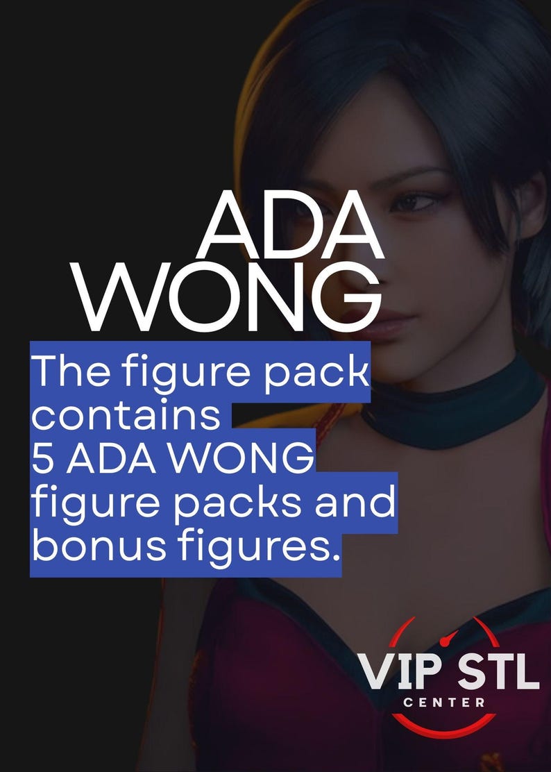 エイダ・ウォン 5体パック - バイオハザード - SFW + NSFW - 3Dプリント可能なSTLファイル - Etsy 日本