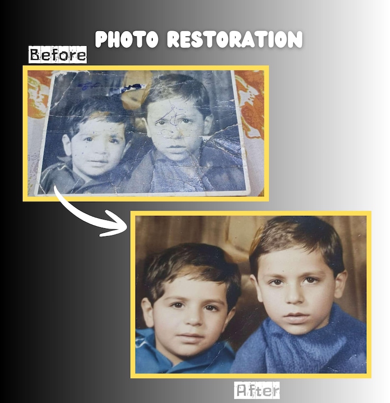 Old Photo Restoration Service – Repair Faded, Torn, Scratched Photos ...