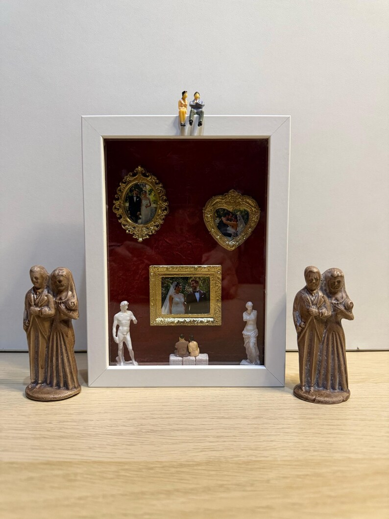 Museum of Us Shadow Box, Personalized Photo Frame, Custom Couple Wall ...