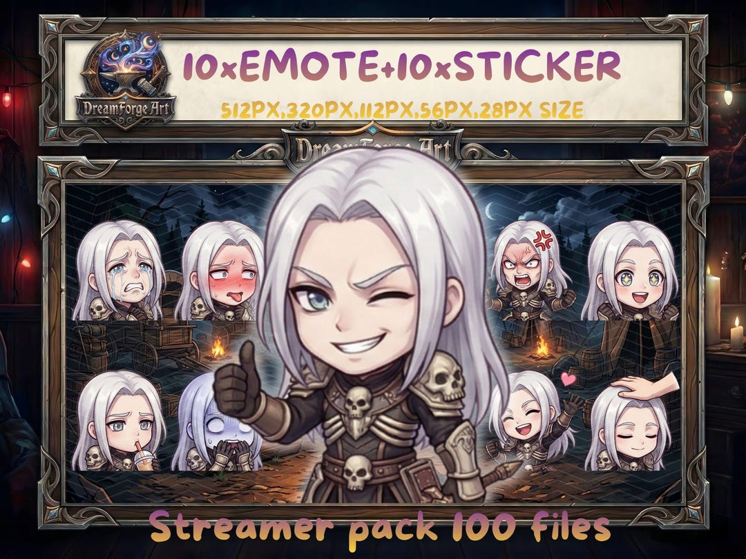 Bone Summoner Megapack, Undead Master Twitch Emotes, Dark Curse ...