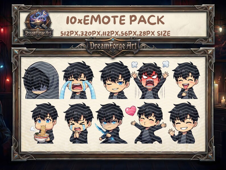Twitch Emotes | Sung Jin Woo | Solo Leveling Stickers for Twitch ...