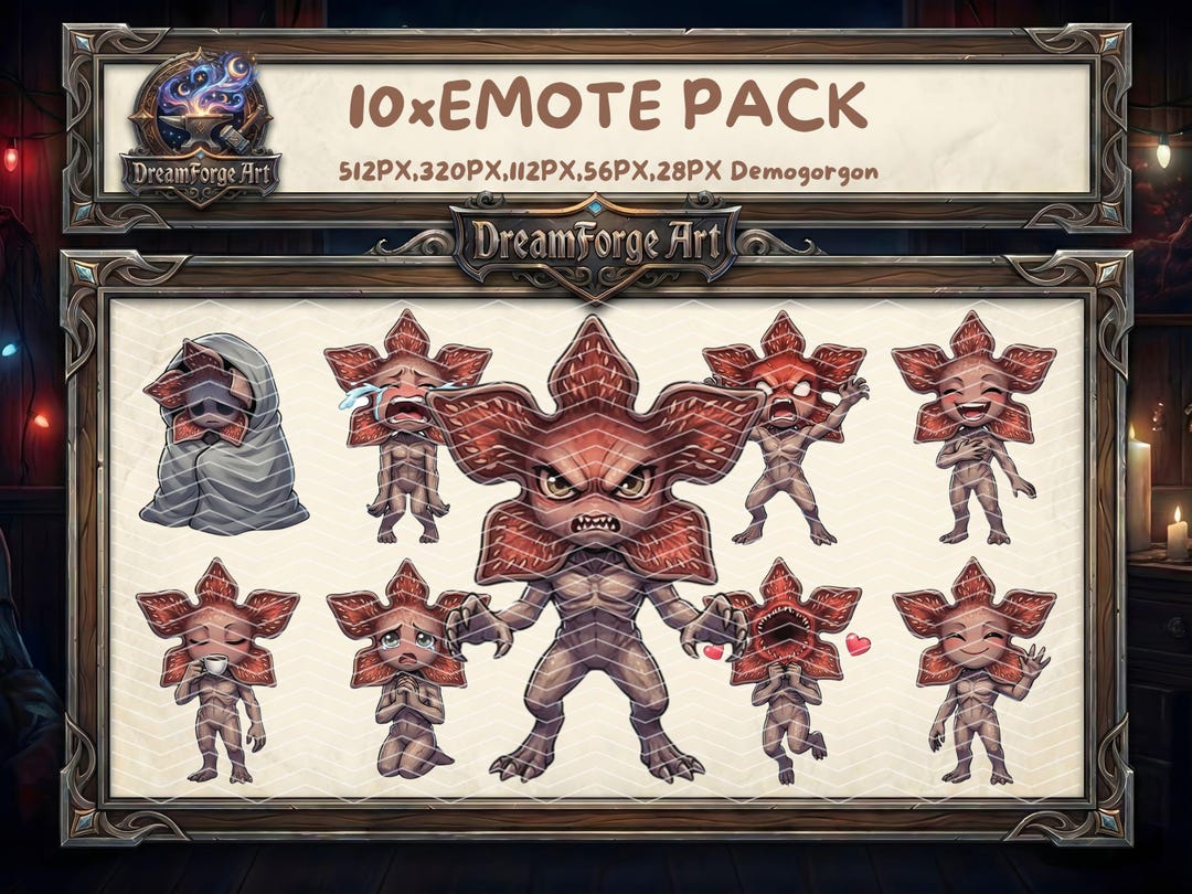 Emotes de Twitch / Emotes y stickers personalizados de Demogorgon ...