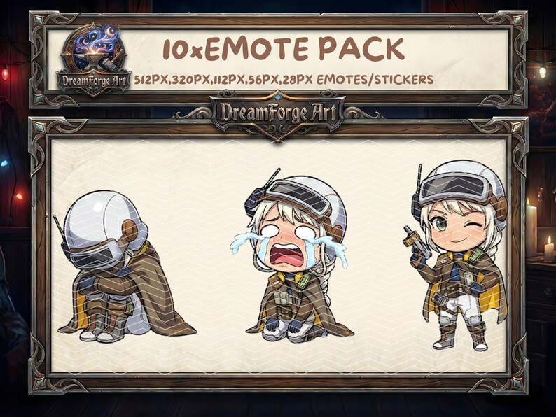 Twitch Emotes | Arc Raiders Girl | Stickers for Twitch, Discord ...